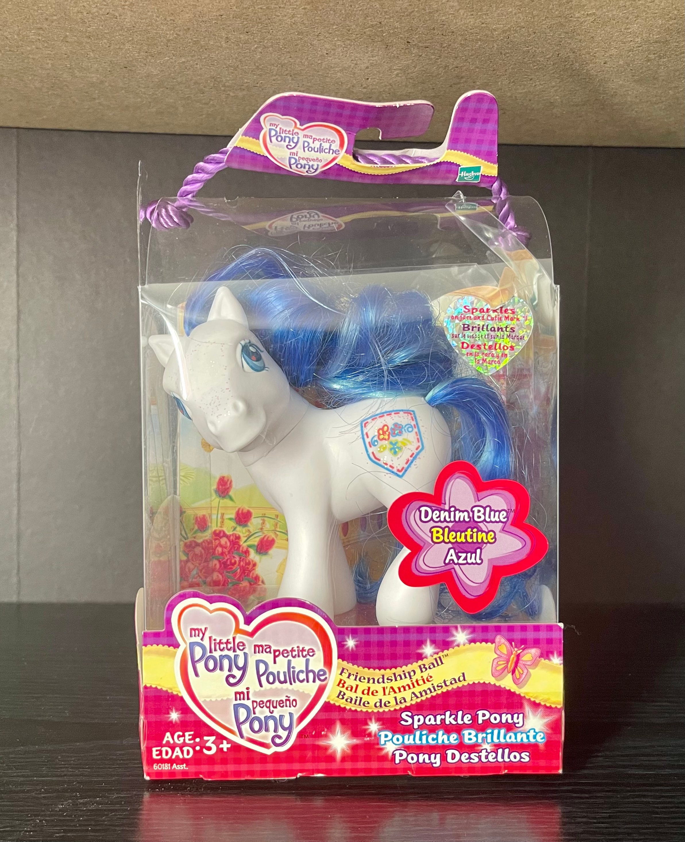 Animals Toys & Games My Little Pony G3 Vintage Denim Blue Sparkle Pony ...