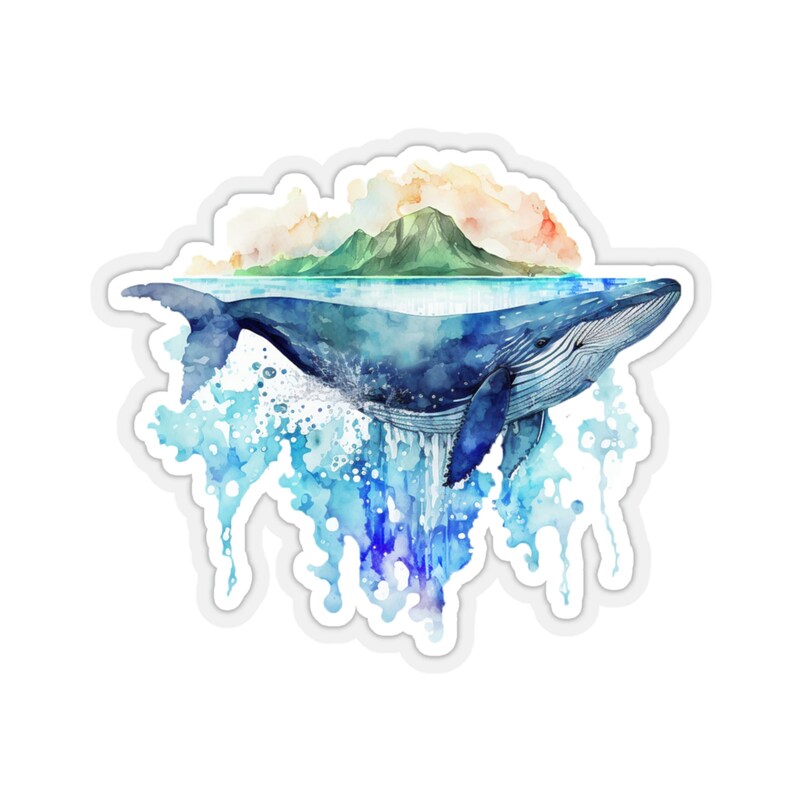 Whale Sticker - Etsy