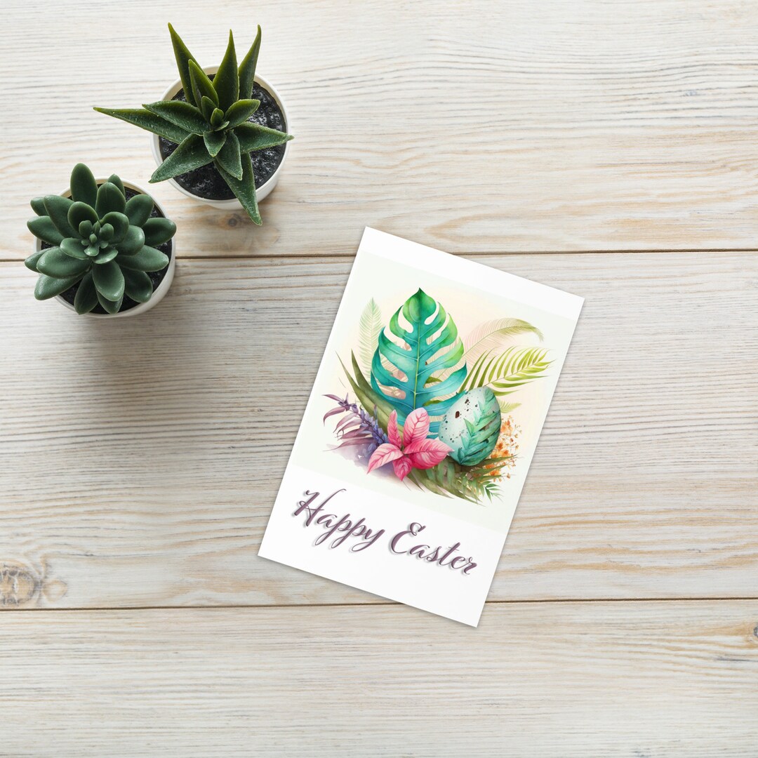 Easter Card, Hawaii Easter Card, Tropical Hawaiian Easter Card ...