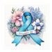 Trisomy 18 Awareness Sticker for Trisomy 18 Warriors Blue Ribbon ...