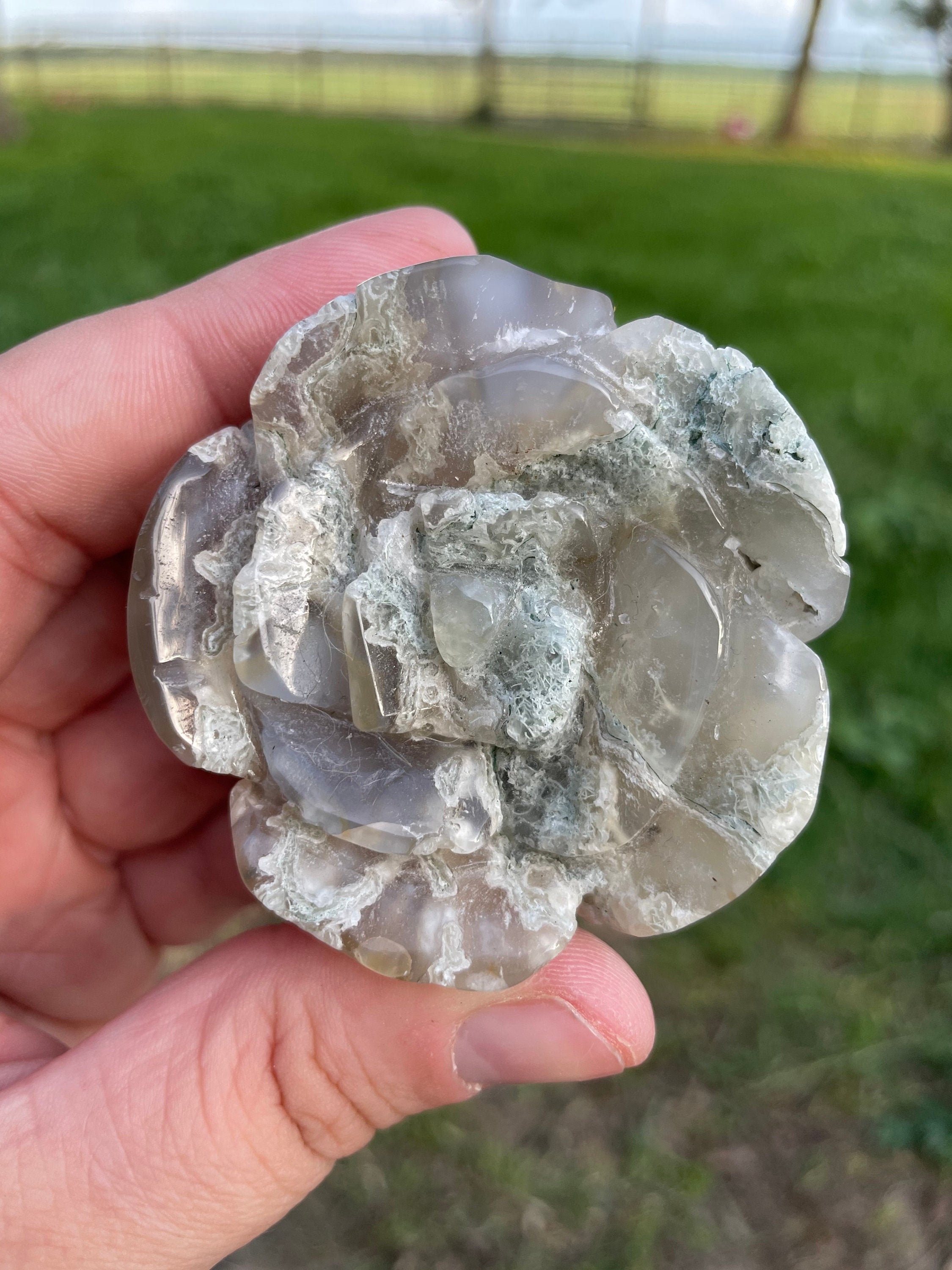 High Quality Flower Agate Rose/ Flower Agate Rose/ Flower | Etsy