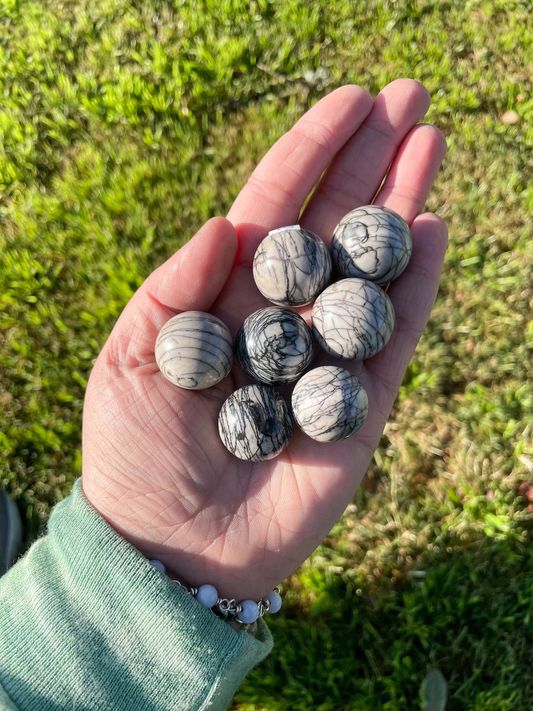 Spider Web Jasper Mini Sphere/ Spider Web Jasper/ Jasper / Spider Web ...