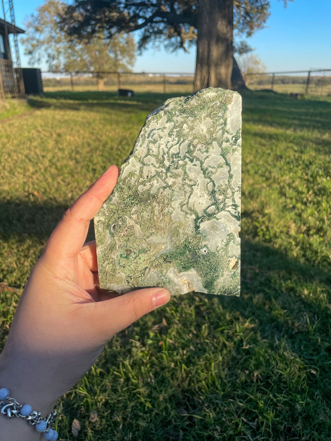 High Quality Moss Agate Slab/ Moss Agate Slab/ Moss Agate / Crystal ...