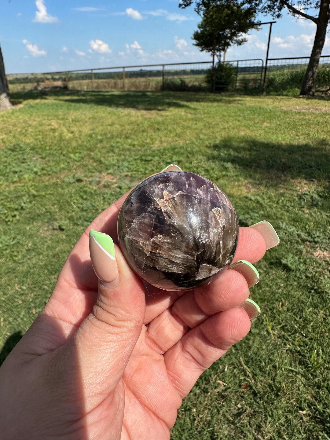 Super Seven Sphere/ Crystal Sphere / Super Seven / Melody Stone ...