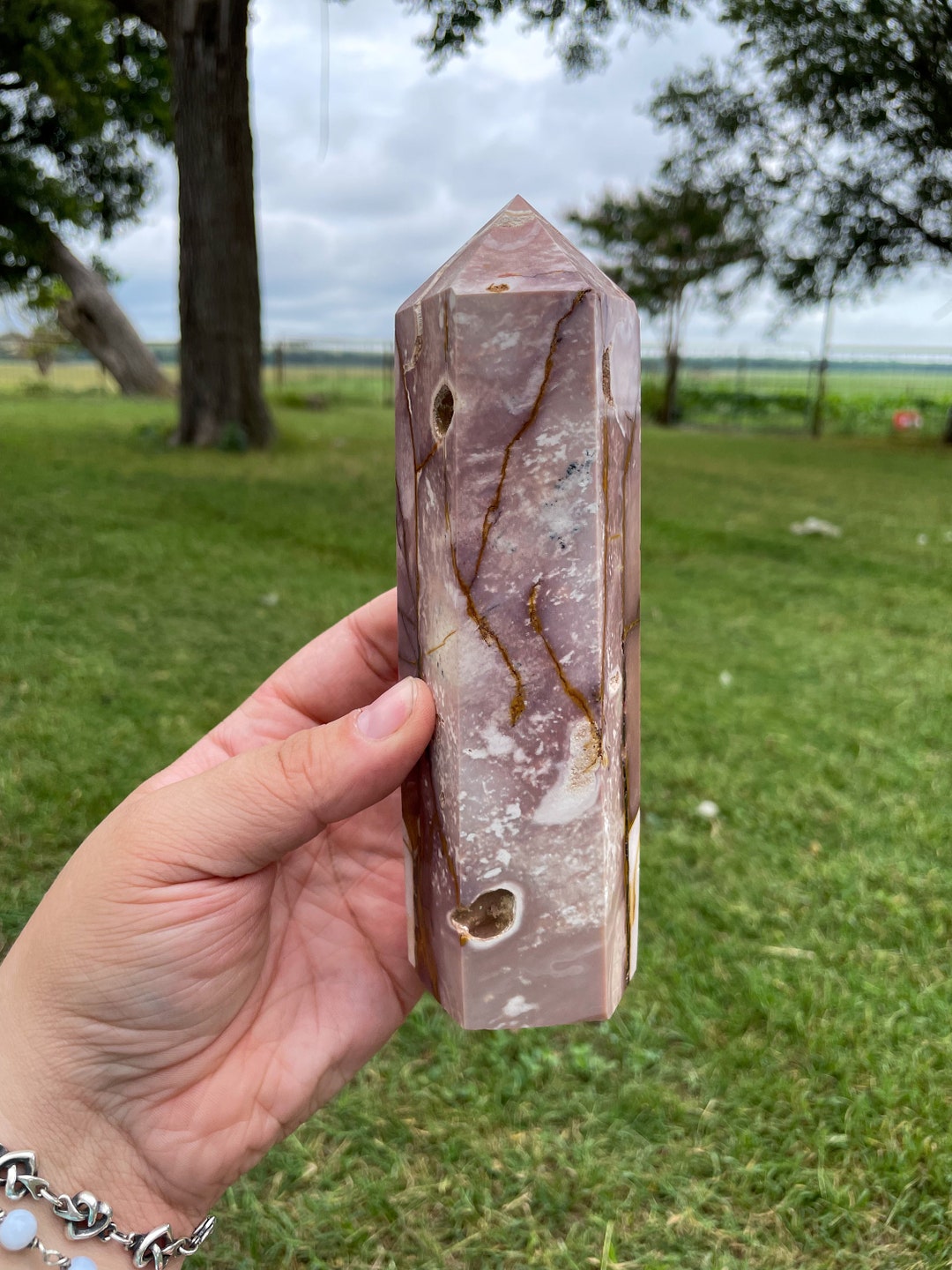 Purple/red Mookaite Tower/ Mookaite Jasper Tower/ Mookaite / Jasper ...