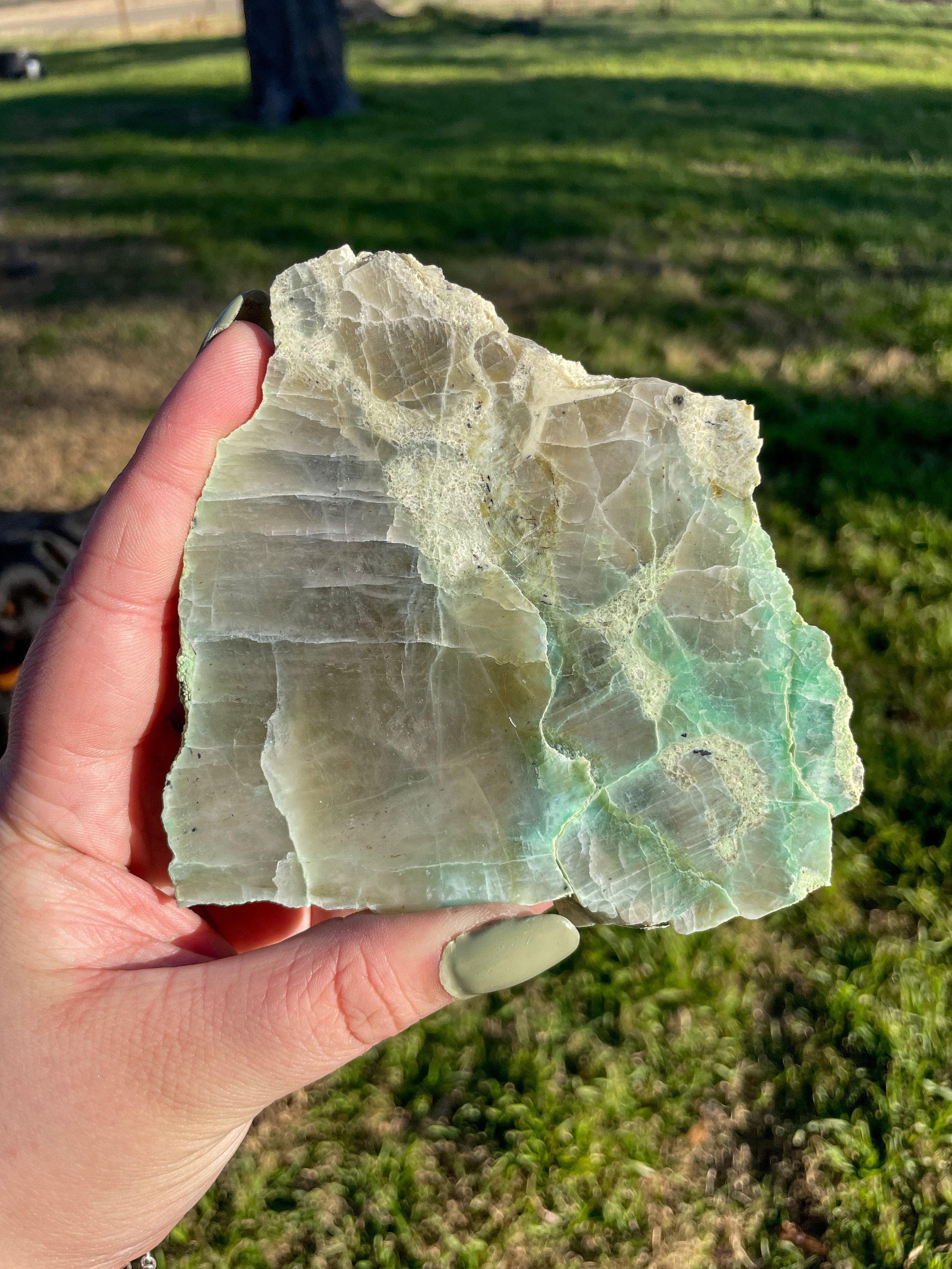Green Moonstone Raw