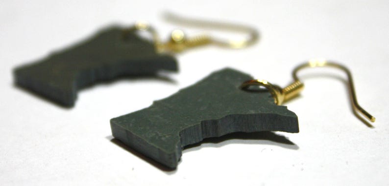 Minnesota Slate Earrings- Personalized With Laser Engraving - Etsy