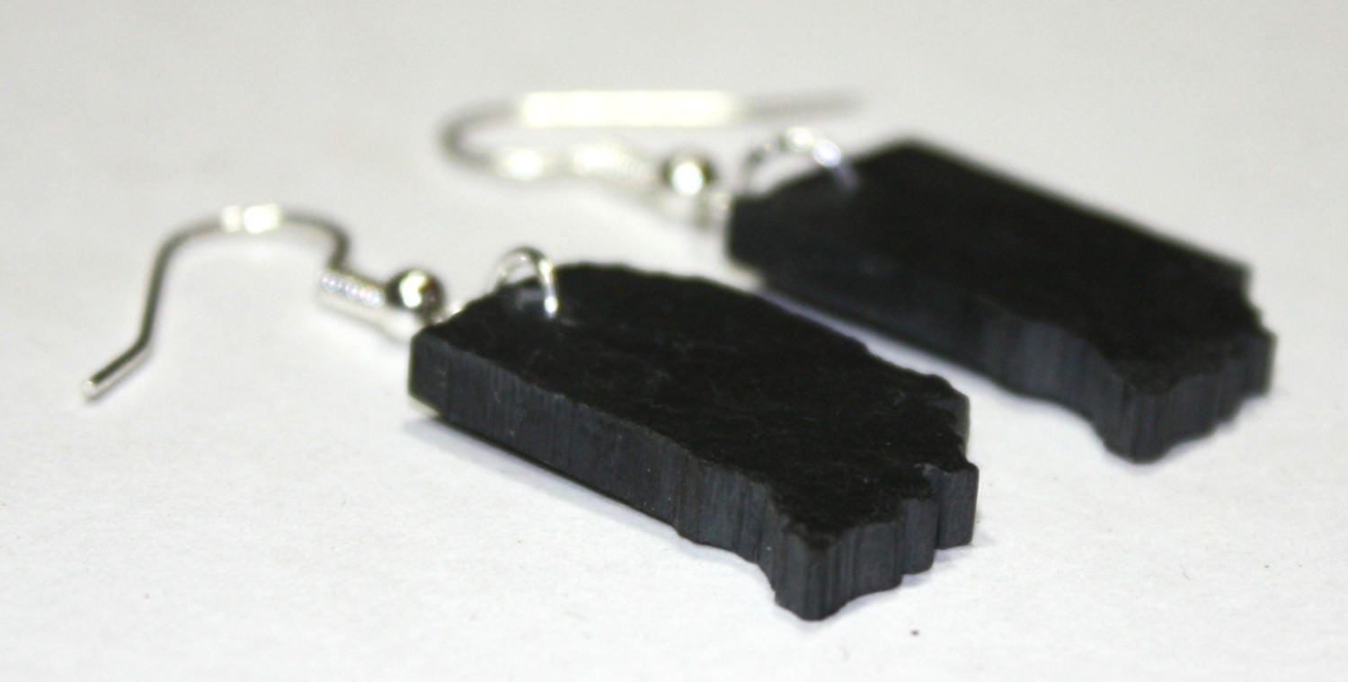 Indiana Slate Earrings- Personalized With Laser Engraving - Etsy