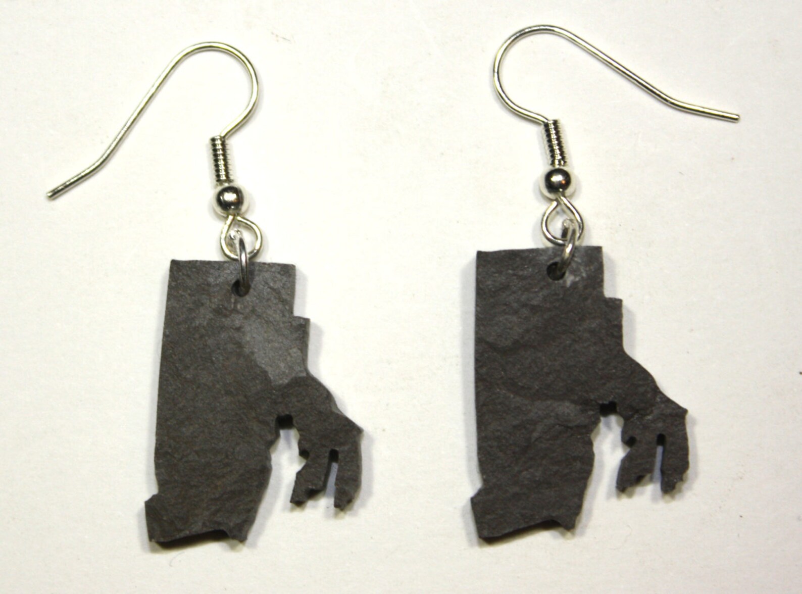 Rhode Island Slate Earrings- Personalized With Laser Engraving - Etsy
