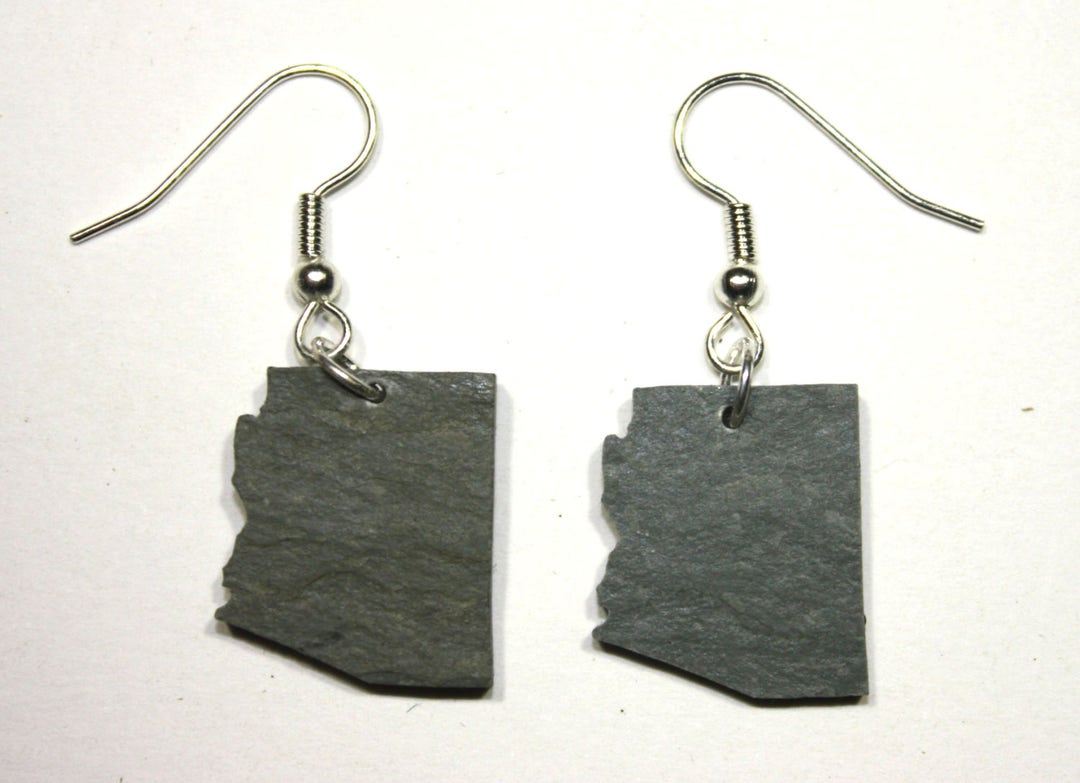 Arizona Slate Earrings- Personalized With Laser Engraving - Etsy