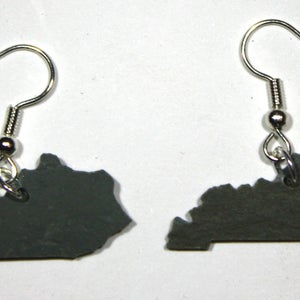 Kentucky Slate Earrings- Personalized With Laser Engraving - Etsy