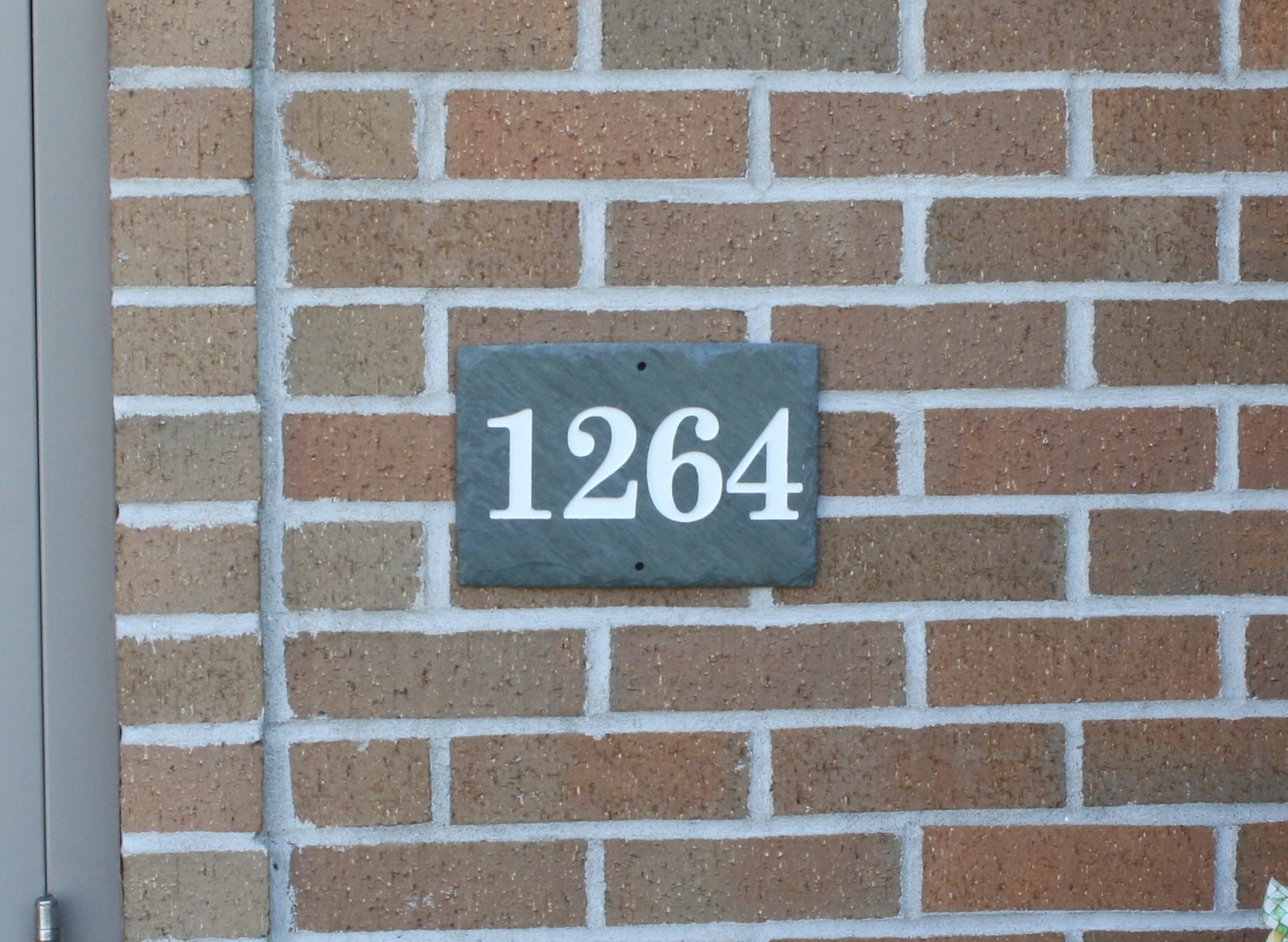 Rectangle Carved Slate House Number Sign- Post and Lights - Etsy