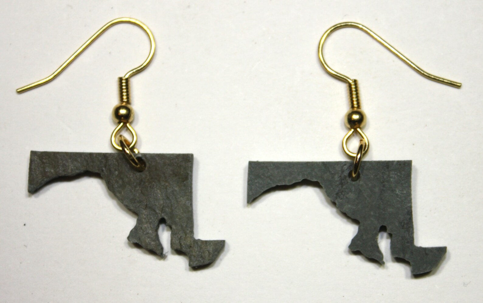 Maryland Slate Earrings Personalized With Laser Engraving - Etsy