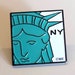 New York Pin Enamel Pin Statue of Liberty NYC Lapel Pin - Etsy