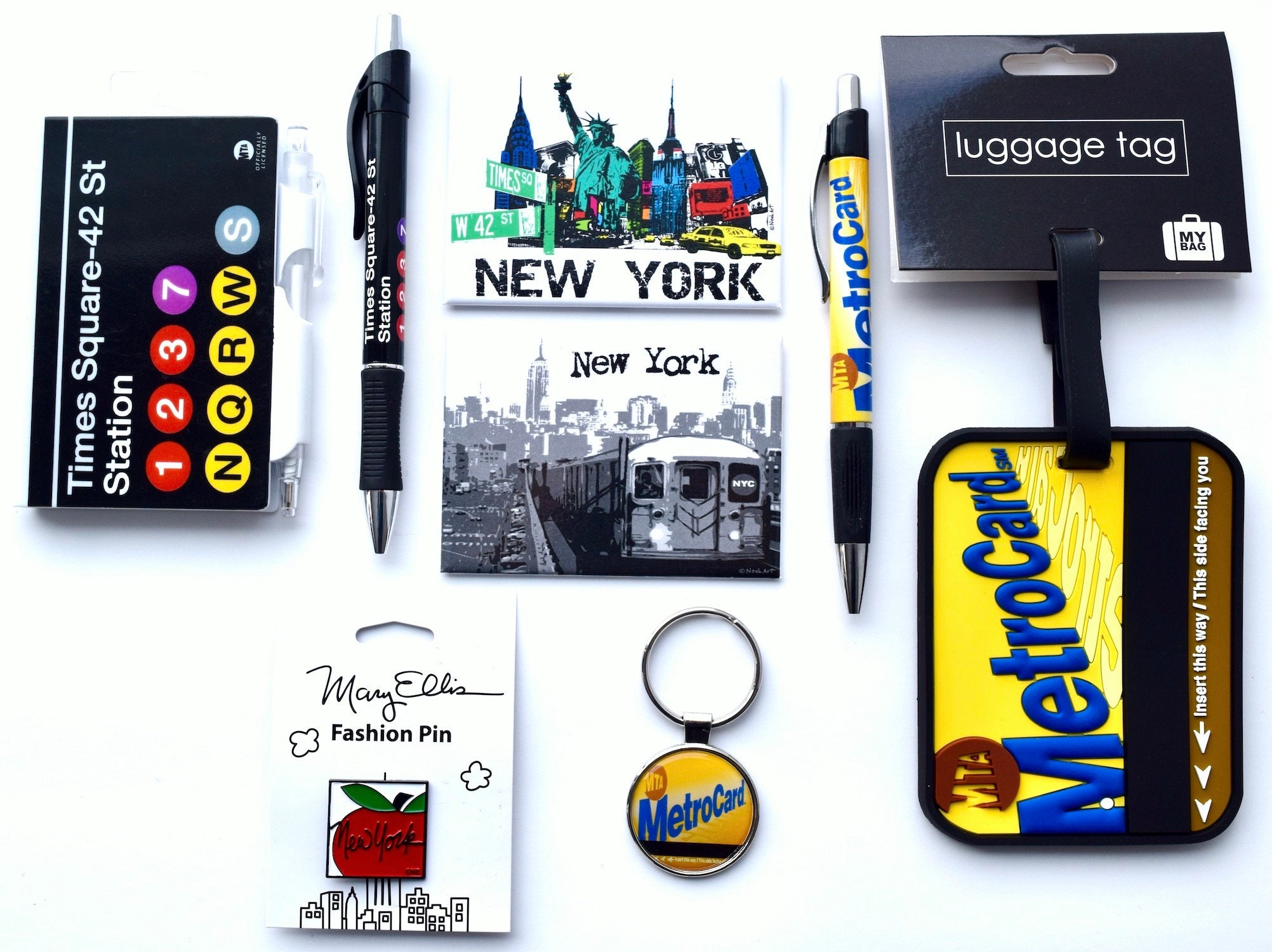 New York City Gift Bag Times Square Metrocard Subway Theme by Mary ...