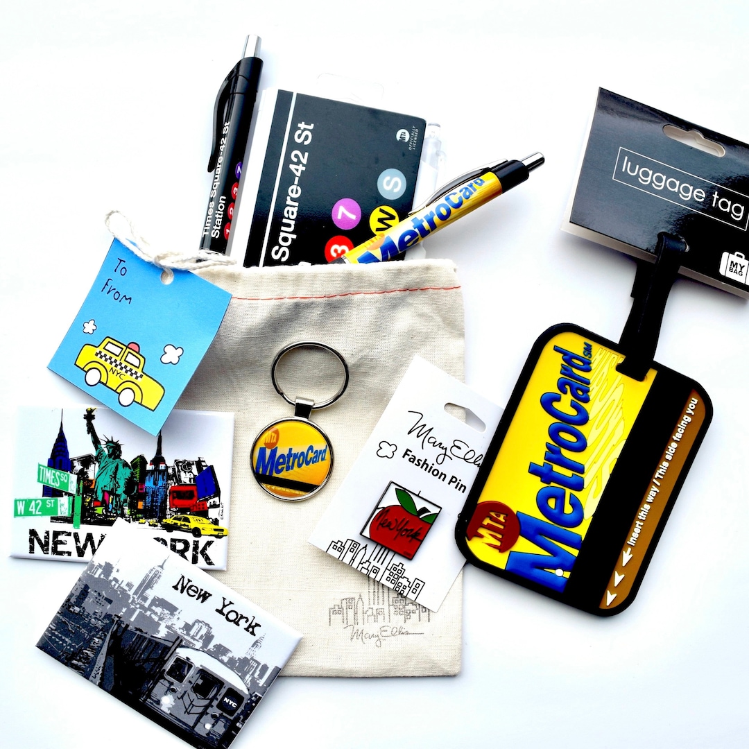 New York City Gift Bag Times Square Metrocard Subway Theme by Mary ...
