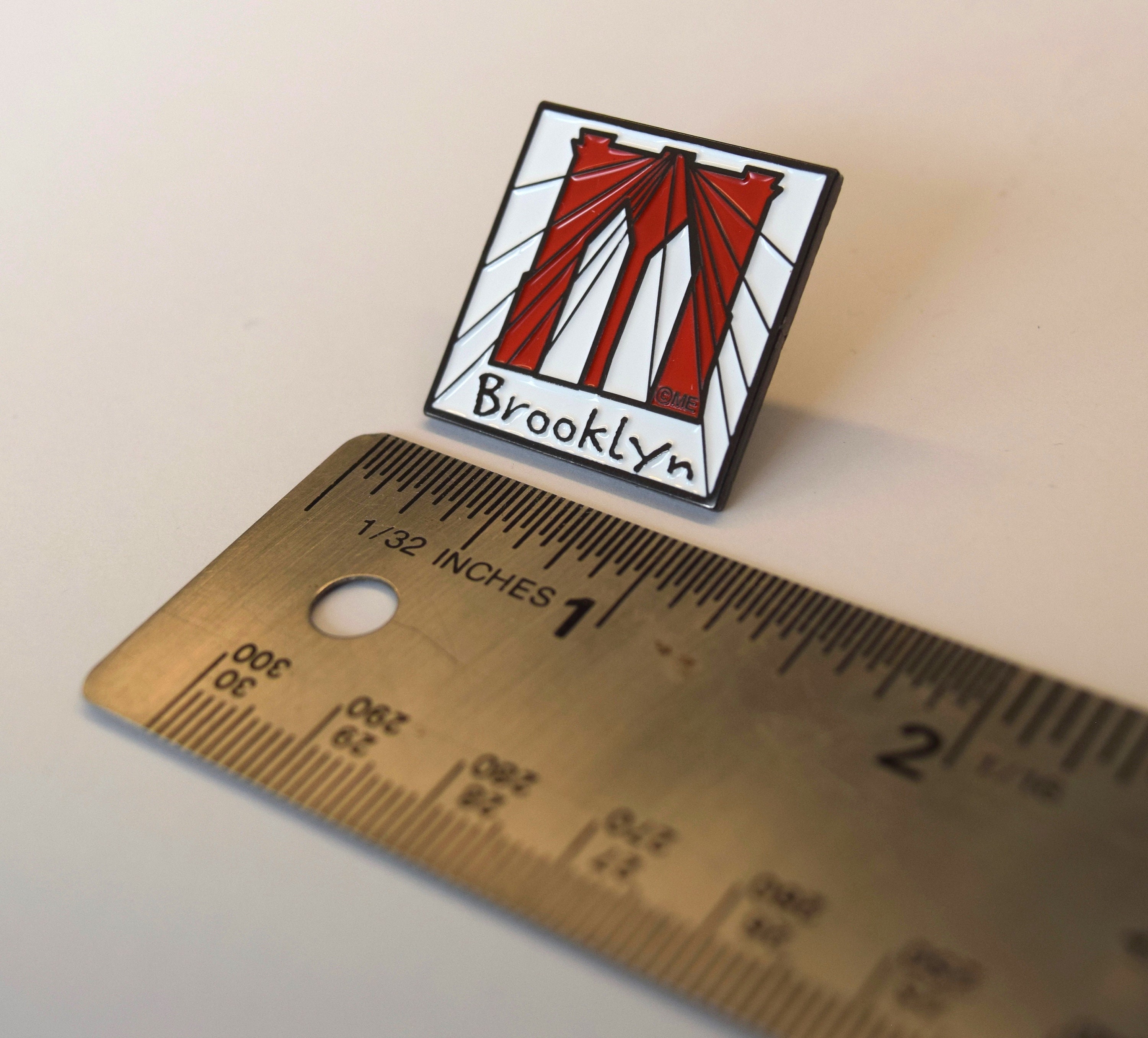 Brooklyn Pin Brooklyn Bridge New York Pin Enamel Pin NYC | Etsy