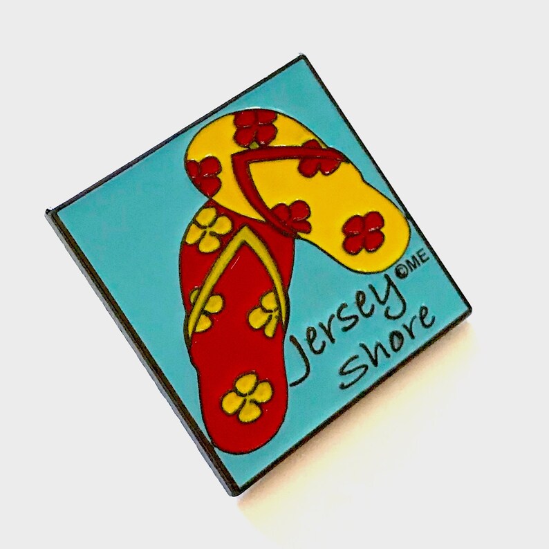 Jersey Shore Flip Flops Pin Enamel Pin New Jersey Souvenir - Etsy