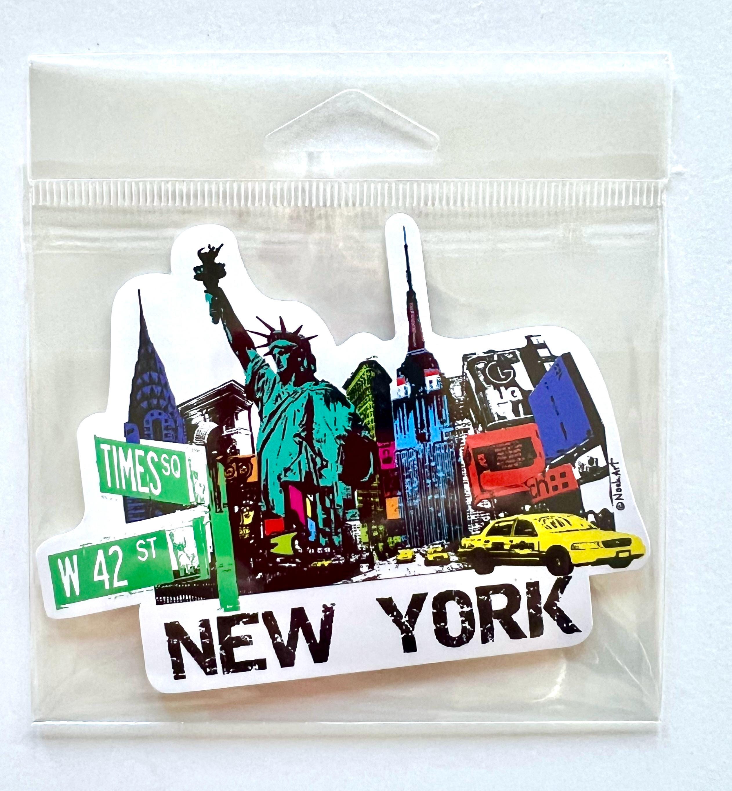 New York Sticker Giant 4 Inch New York City Souvenir Gift Peel and ...