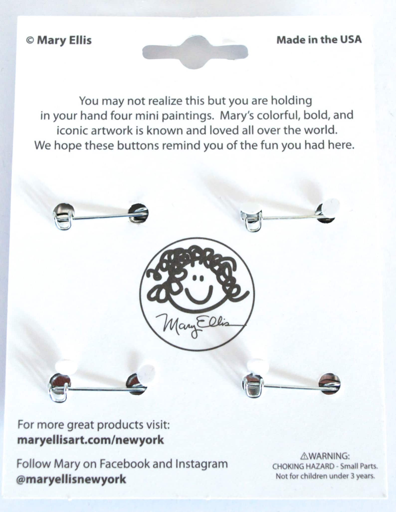 New York Button Gift Set of 4 Iconic New York City Pins 1.25 - Etsy