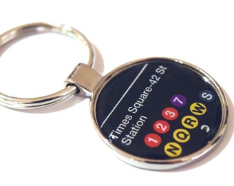 New York City Keychain Subway Map Officially MTA Licensed New | Etsy