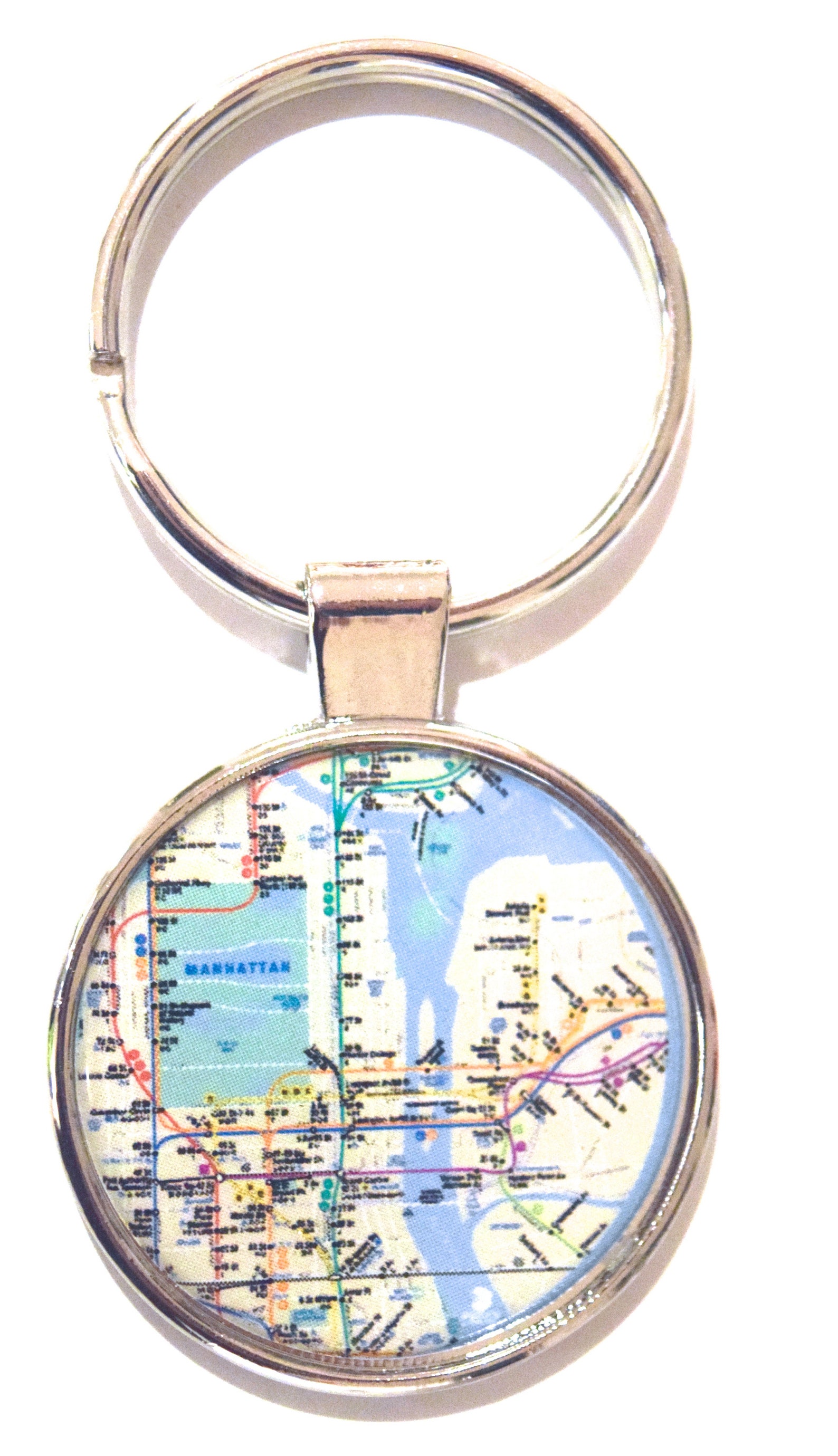 New York City Keychain Subway Map Officially MTA Licensed New York ...