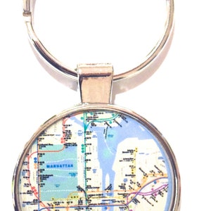 New York City Keychain Subway Map Officially MTA Licensed New York ...