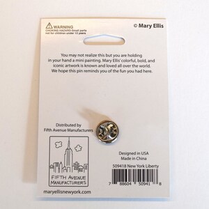 New York Pin, Enamel Pin, Statue of Liberty, NYC, Lapel Pin, 1" Fun ...