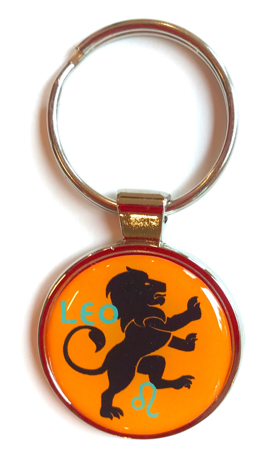 Leo Lion Keychain Zodiac Astrological Star Sign Astrology 1.25" Dome ...