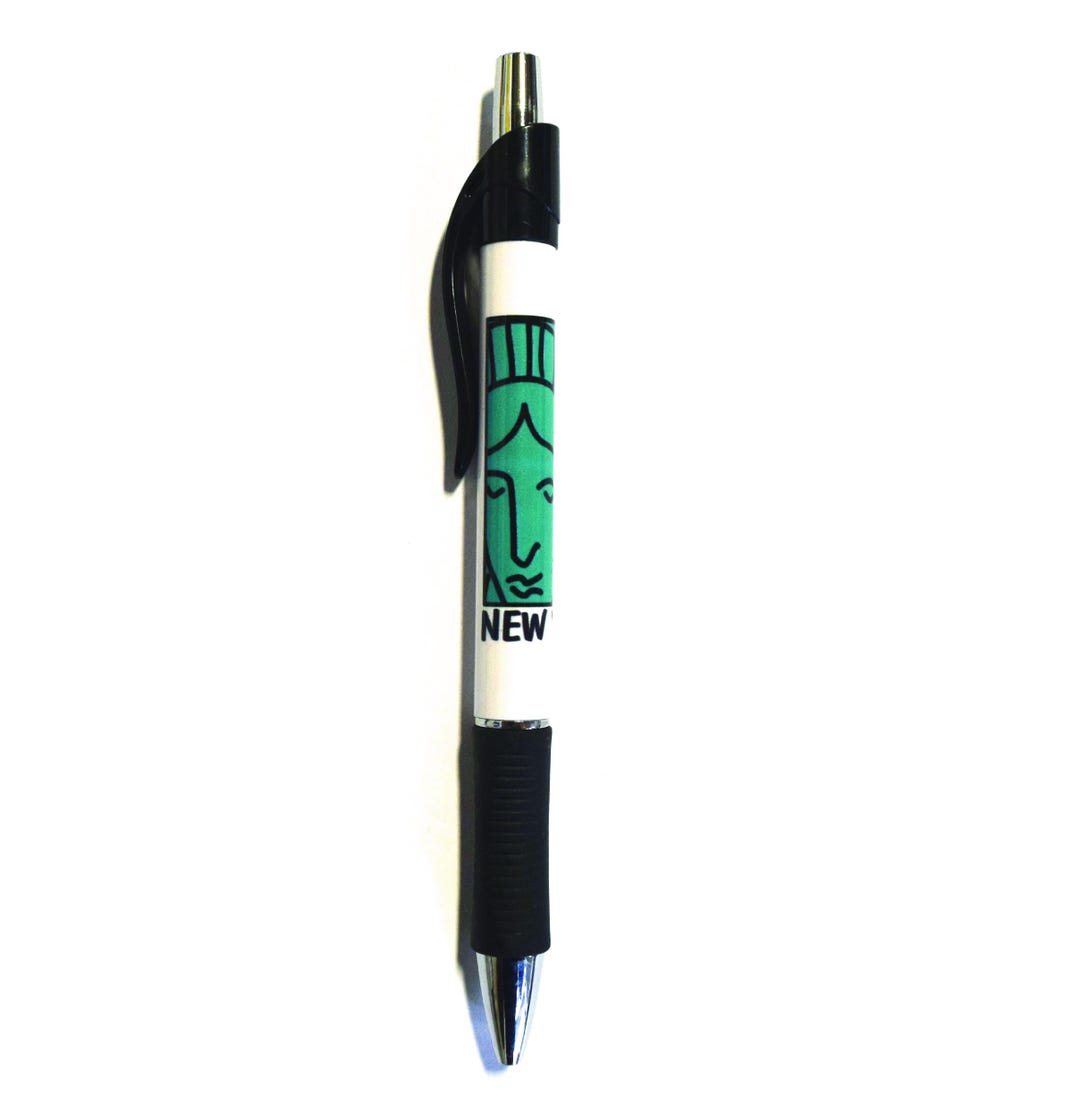 New York City Statue of Liberty Rubber Grip Ballpoint Pen Souvenir Gift ...