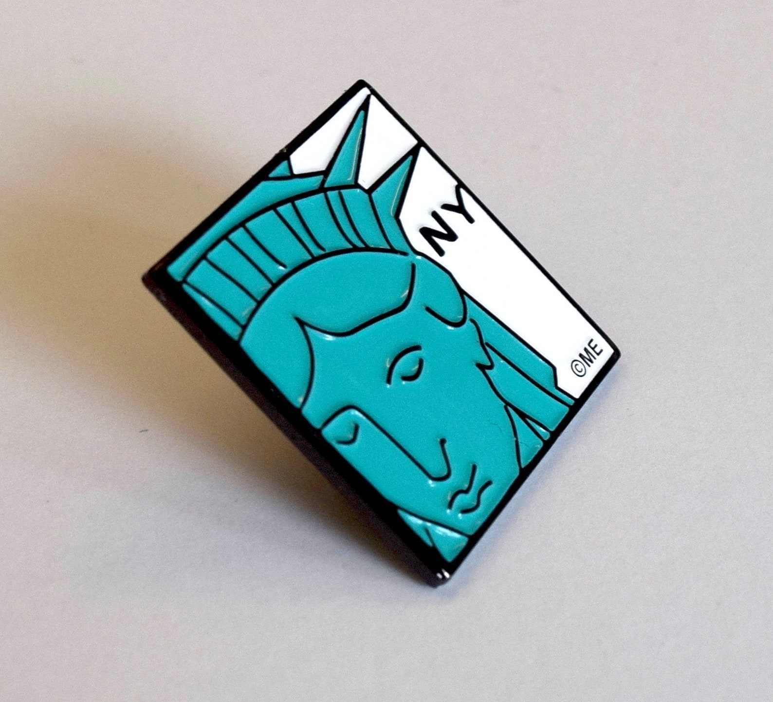 New York Pin, Enamel Pin, Statue of Liberty, NYC, Lapel Pin, 1" Fun ...