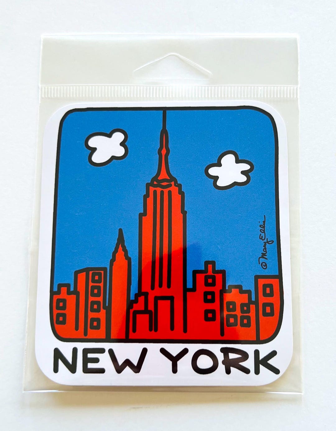 New York City Sticker Giant 4 Inch NYC Souvenir Gift Peel and Stick New ...