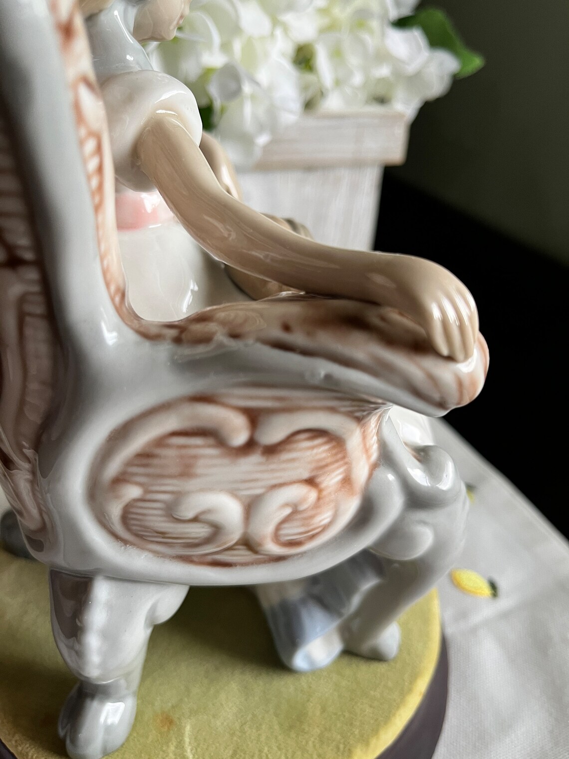 Tengra Porcelain Figurine - Girl With Dog - Vintage - Etsy