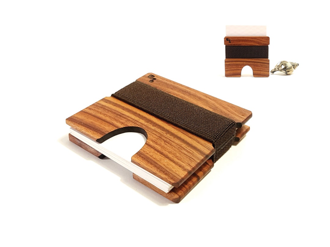 Rosewood Square Business Card Holder | CORDOVA M - Handcrafted Minimal ...