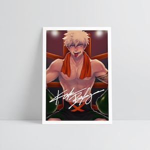 Art Prints - MHA BNHA Boxer Bakugo - 8.5" X 11" or 5" X 7" - Etsy
