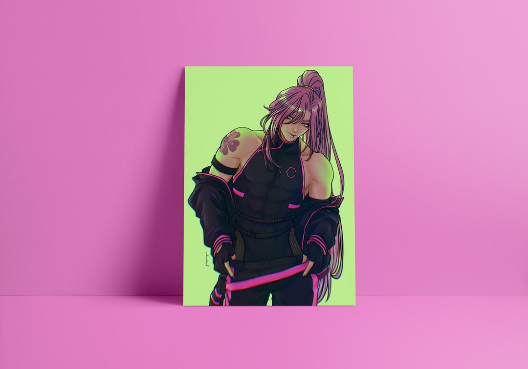 Art Prints Sk8 the Infinity Art Print Cherry Blossom Techwear ...