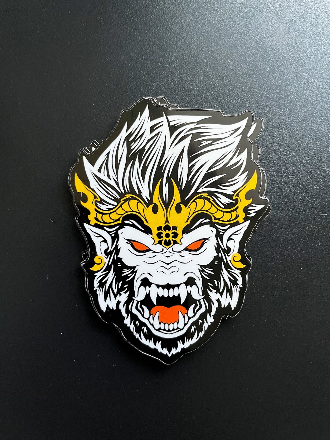 Stickers Sun Wukong Monkey King Face Glossy Sticker - Etsy