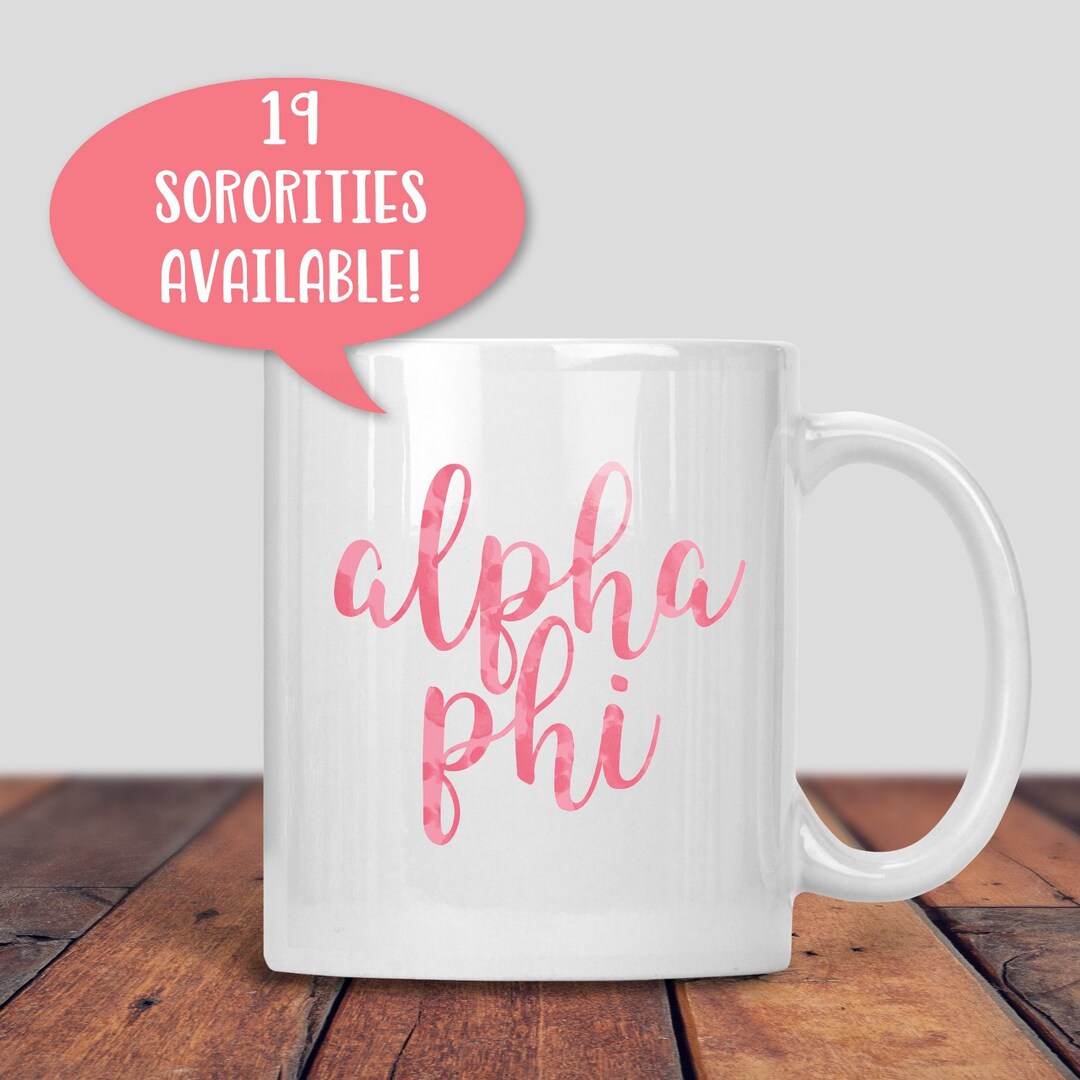 Alpha Phi Mug, Custom Mug, Sorority Mug, Sorority Sister, Name Mug ...