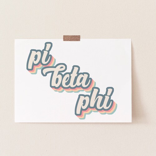 Pi Beta Phi Stickers Pi Phi Sorority Recruitment Sorority - Etsy