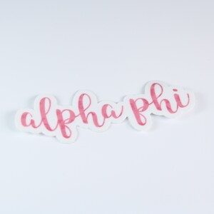 Alpha Phi Sticker, Sorority Sticker, FREE SHIPPING Alpha Phi Swag ...