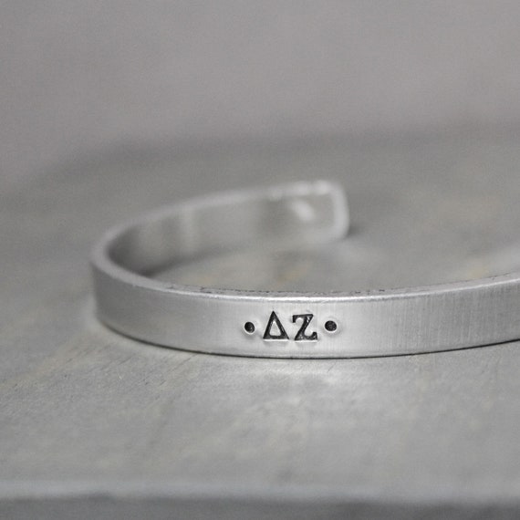 Delta Zeta Cuff Letters Cuffsorority Cuff Custom Sorority - Etsy