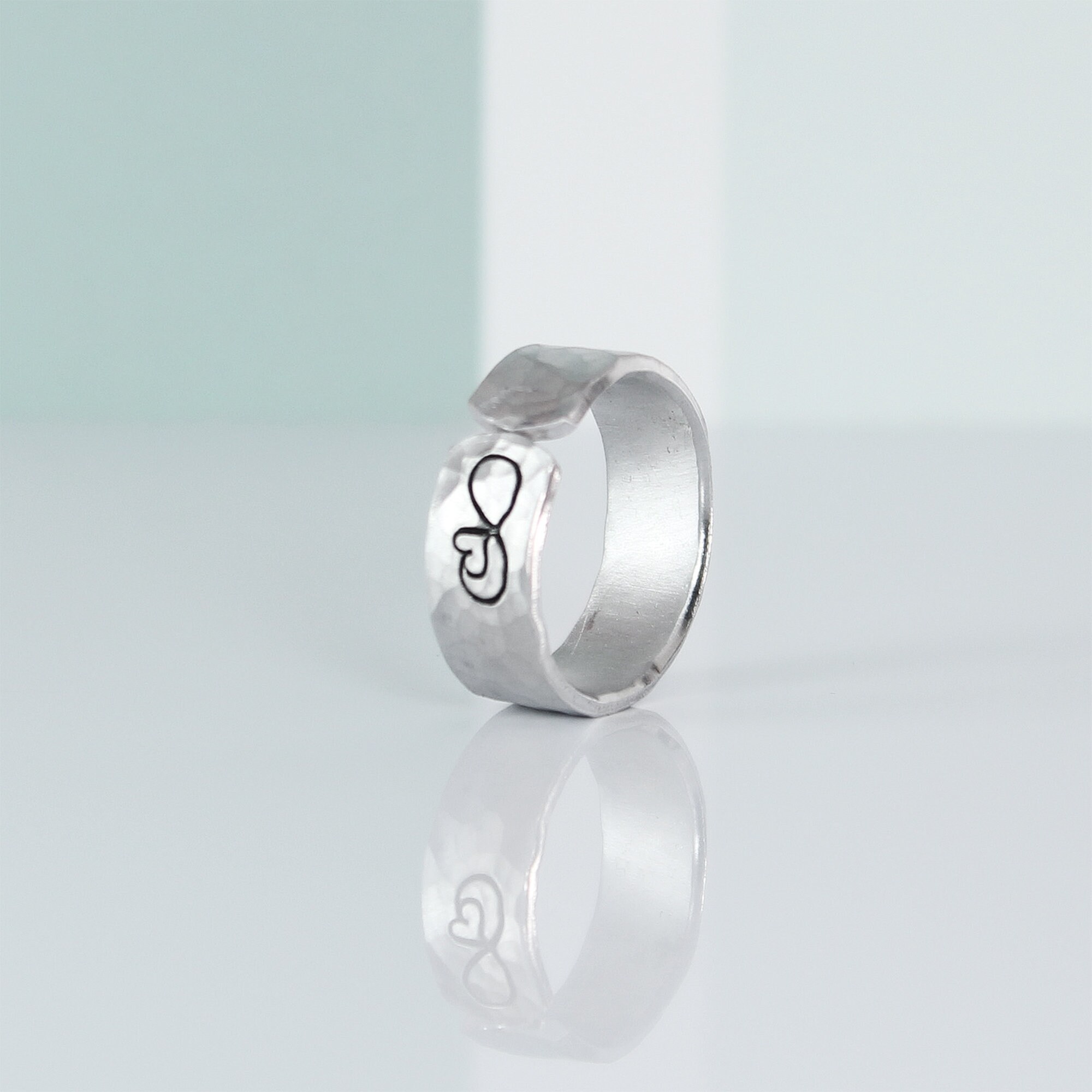 Alpha Phi Ring Hammered Sorority Ring Custom Sorority | Etsy