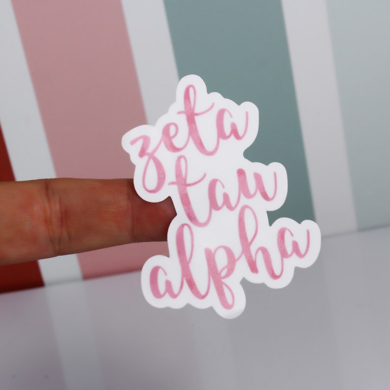 Zeta Tau Alpha Sticker Sorority Sticker FREE SHIPPING - Etsy