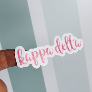 Kappa Delta Sticker, Sorority Sticker, FREE SHIPPING Kappa Delta Swag ...