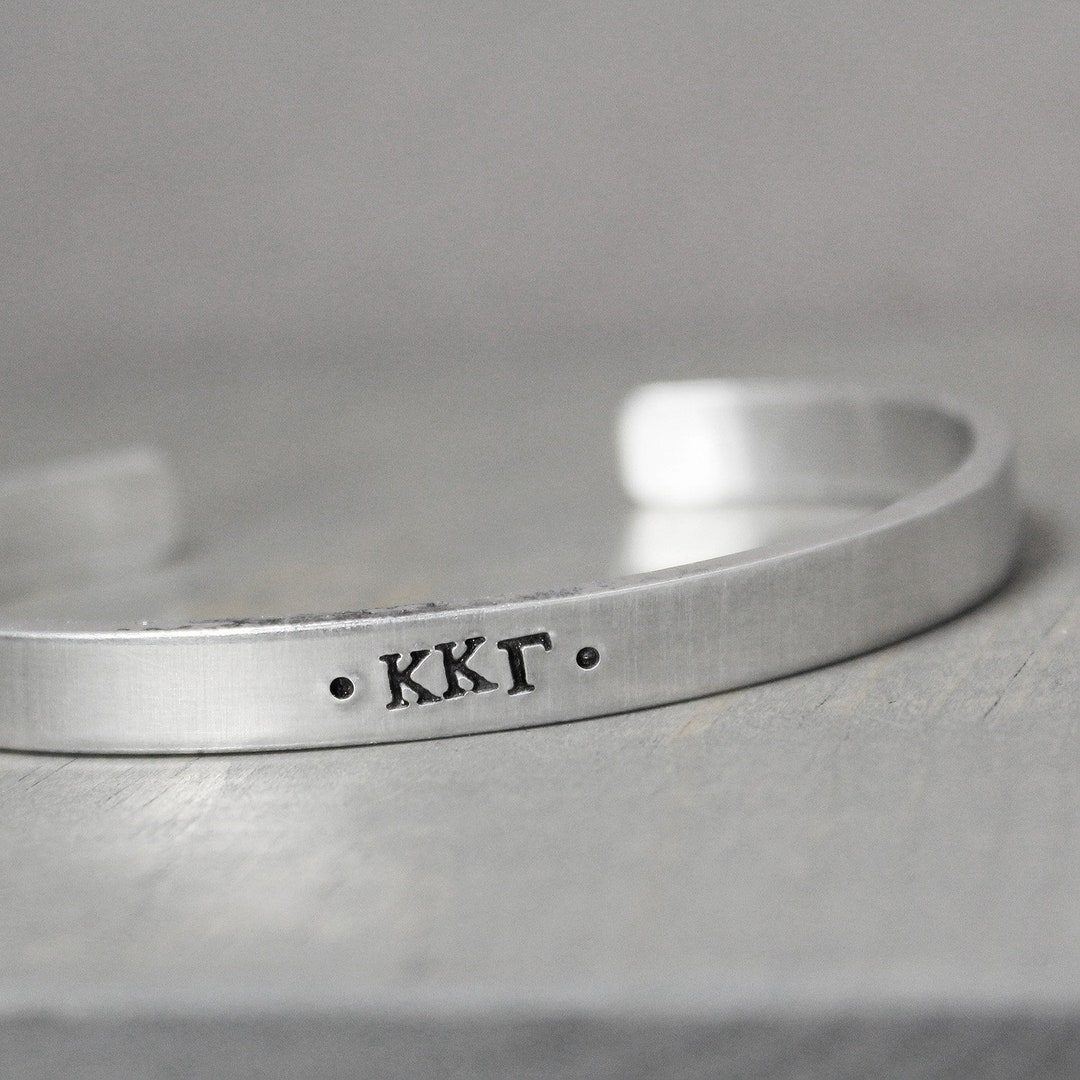 Kappa Kappa Gamma Cuff, Letters Cuffsorority Cuff, Custom Sorority ...