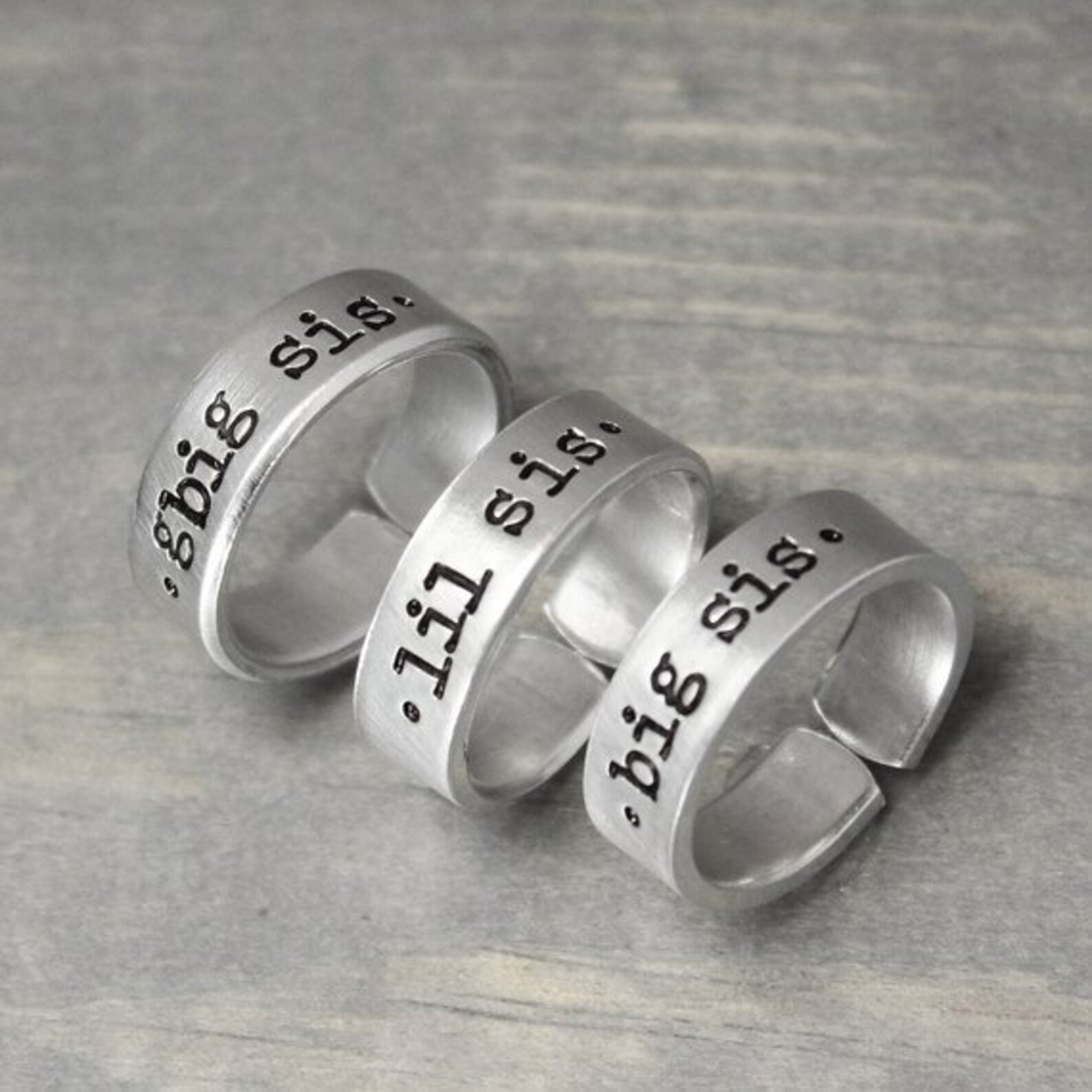 Sisters Ring Big Sis Ring Gbig Sis Ring Lil Sis Ring - Etsy