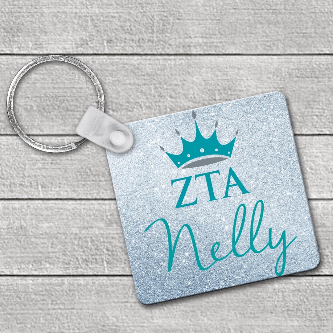 Sorority Key Chain, Zeta Tau Alpha Key Chain, Sorority Keychain ...