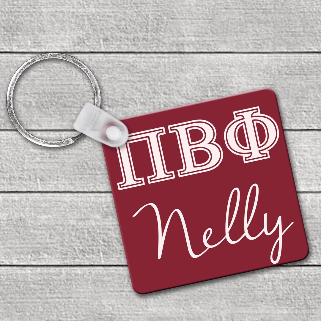 Sorority Key Chain, Pi Beta Phi Key Chain, Sorority Keychain, Sorority ...