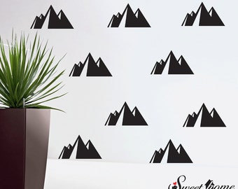 Mountain wall decal | Etsy