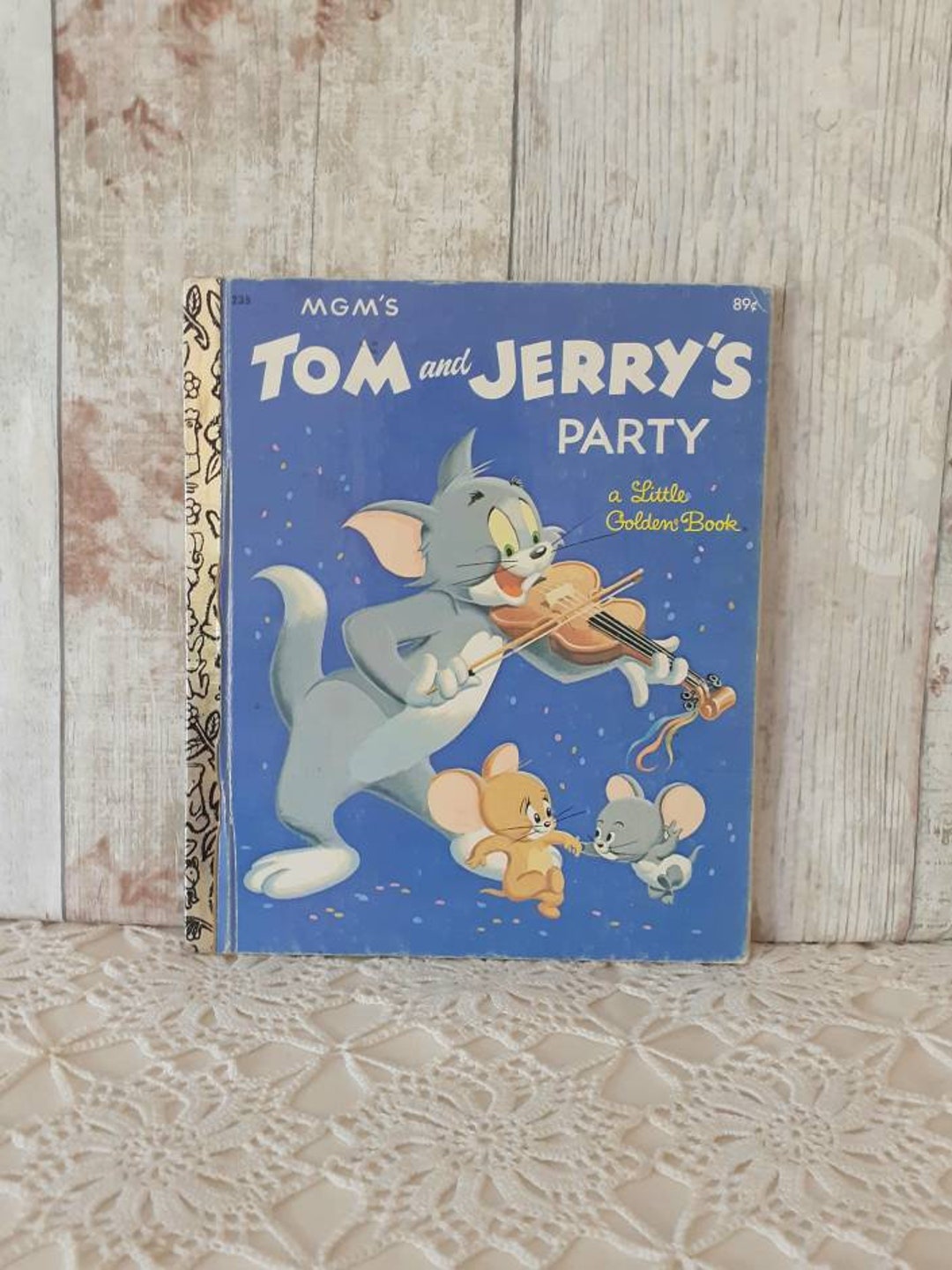 Tom and Jerry's Party. A Little Golden Book. Vintage Children's Books ...